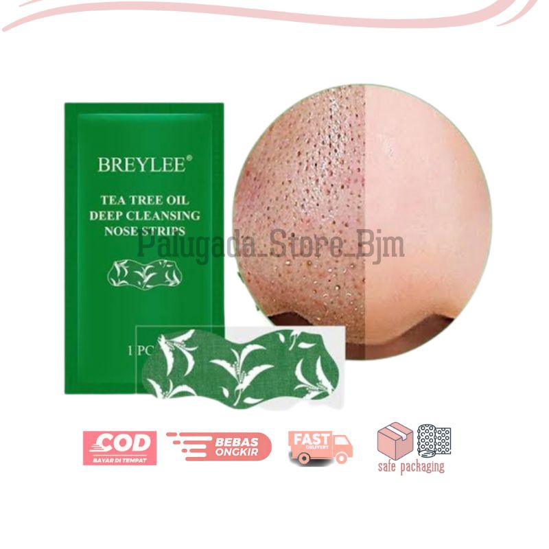 Jual Breylee Tea Tree Blackhead Mask Nose Strips Masker Hidung ...