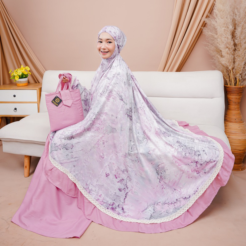 Jual Mukena Rayon Jumbo Terbaru Traveling Bahan Adem Murah Lembut ...