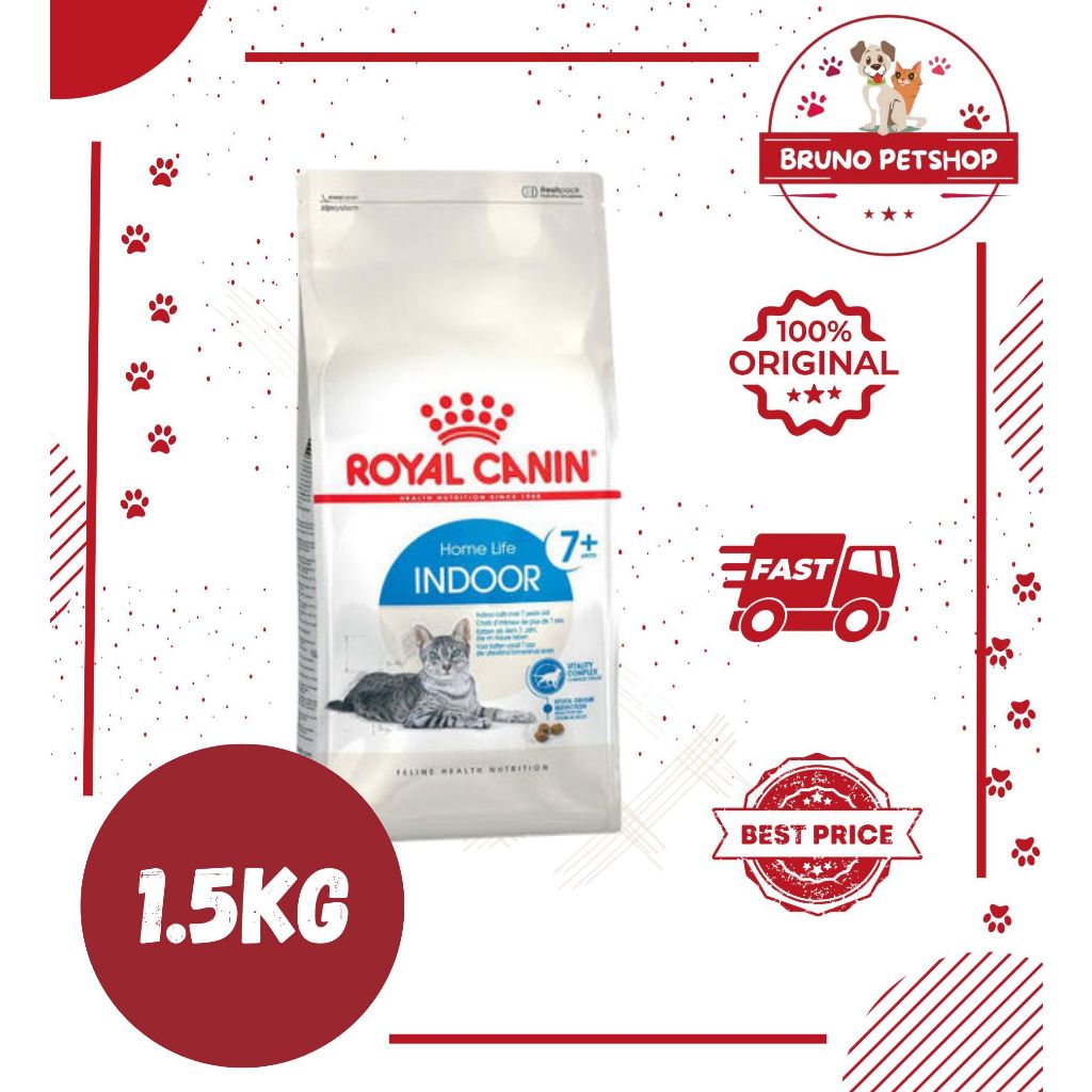 Jual Royal Canin Indoor 7+ Makanan Kucing Dewasa Senior Dry 1.5kg ...