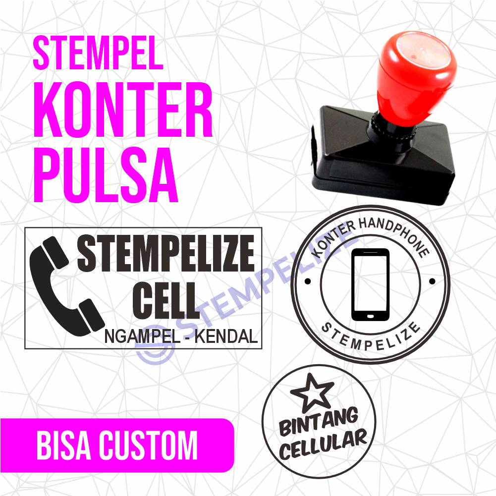Jual Stempel Konter Pulsa / Konter HP / Toko Cellular Cell | Shopee ...