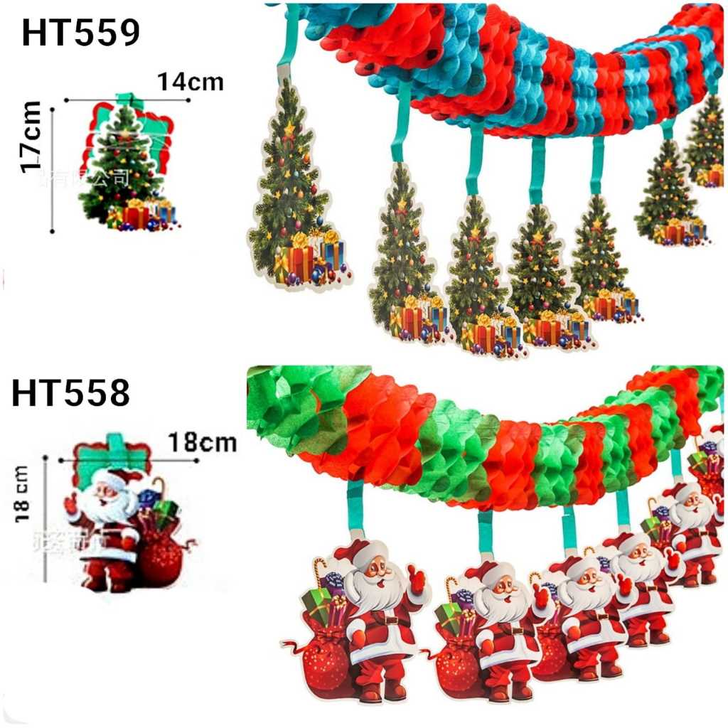 Jual Garland tarik natal Hiasan natal Tarikan Natal Dekorasi natal ...