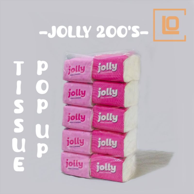 Jual Tissue Pop Up 2 Ply 200 Sheets Merk Jolly / Tisu Meja Makan / Tisu ...
