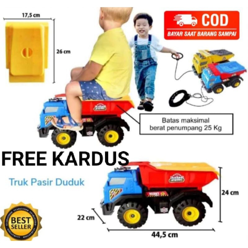 Jual OBRAL LEBAY.... MAINAN ANAK2 MOBIL TRUK PASIR BISA DINAIKI SAMBIL ...