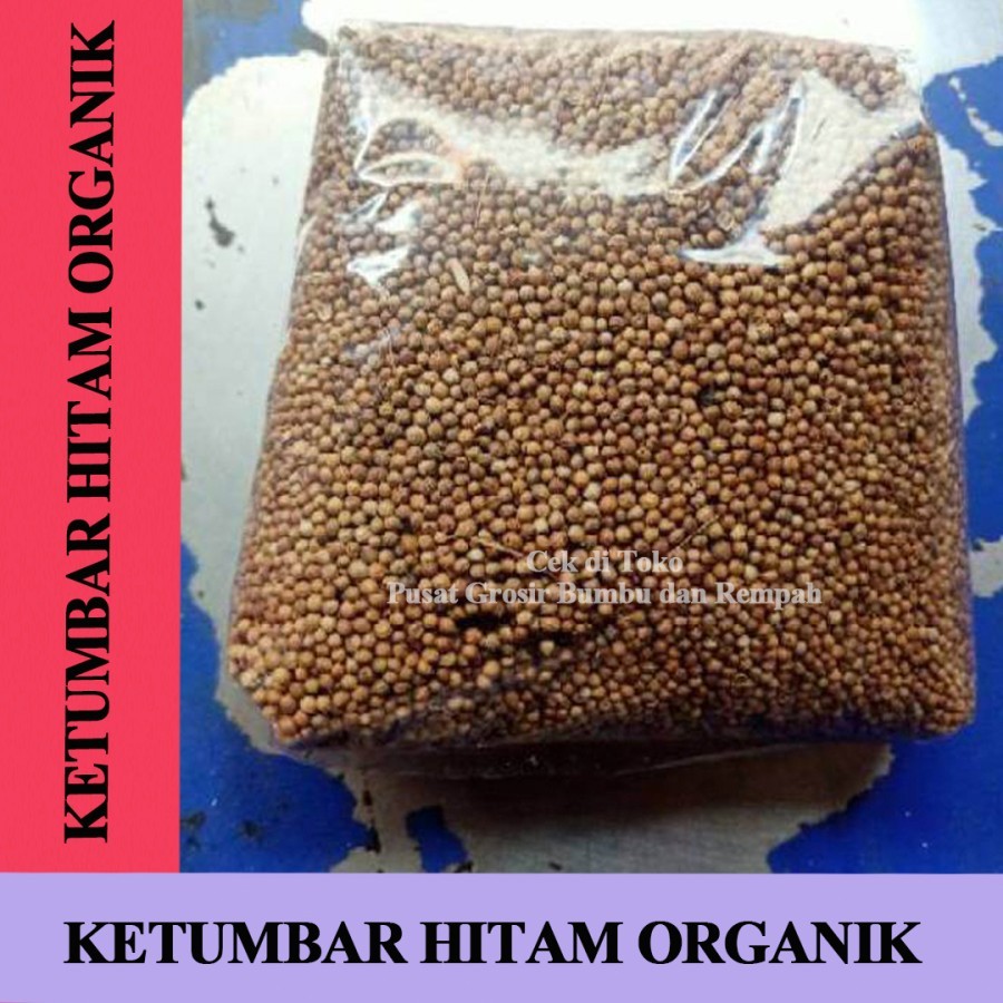 Jual KETUMBAR HITAM 1 KG / GROSIR Ketumbar Hitam Alami Asli 1 Kg Asli ...