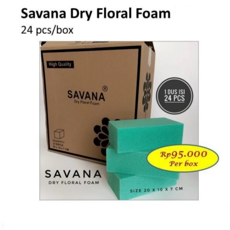 Jual Savana Busa Bunga Kering/Dry Foam 1Dus Isi 24Pcs Artificial ...