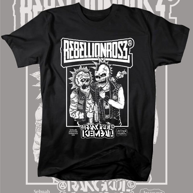 Jual KAOS BAJU TSHIRT BAND PUNK ROCK REBELLION ROSE REBELLIONROSE ...