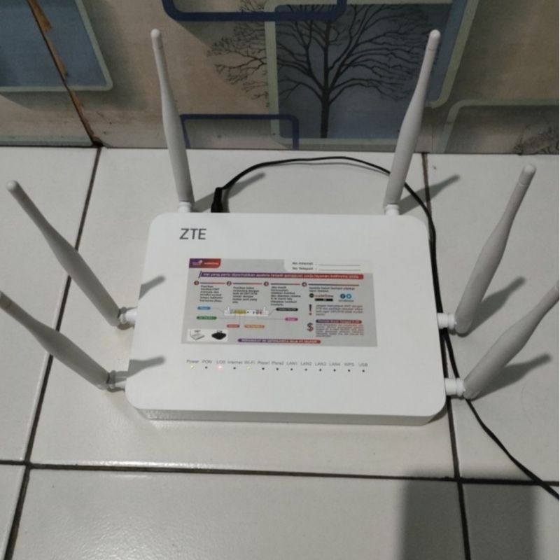 Jual ZTE ZXHN F670 PREMIUM 5G antena 6 second normal | Shopee Indonesia
