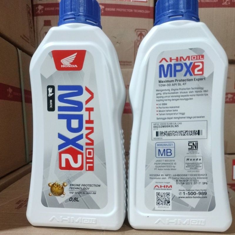 Jual OLI MATIC AHM MPX2 0,8 LT (KHUSUS AREA PULAU JAWA) OLI MOTOR MATIC ...