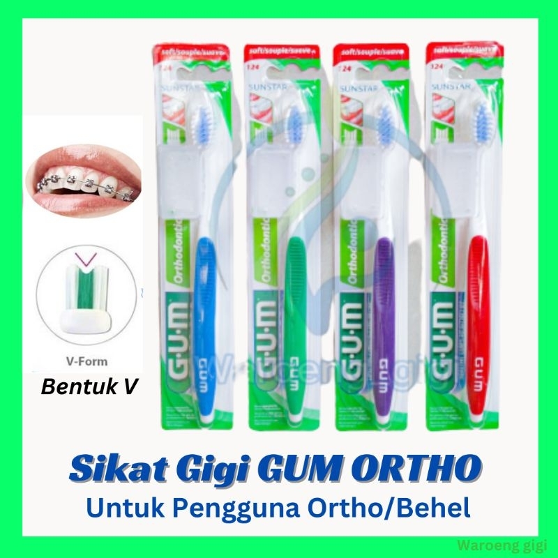 Jual Sikat Gigi GUM ORTHO / Sikat Orthodontic Behel Merk GUM Ortho ...