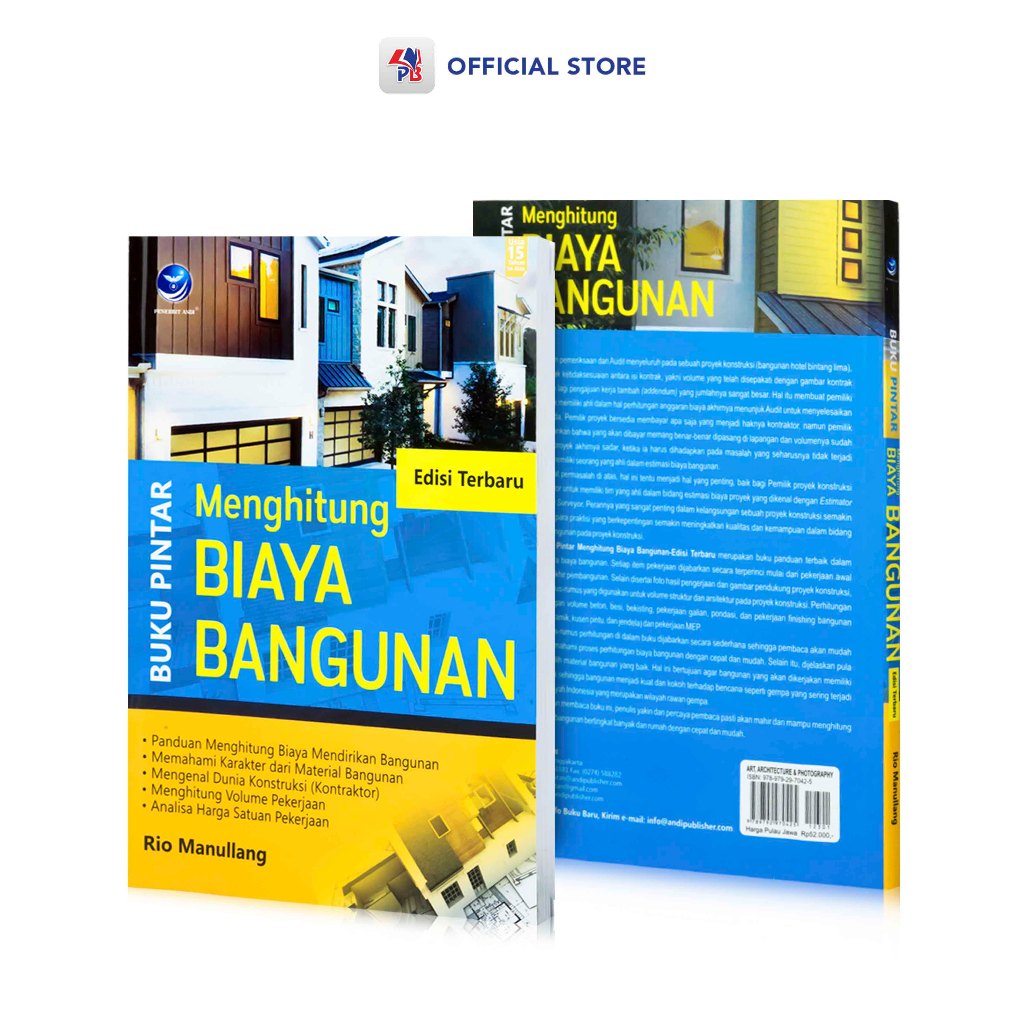 Jual Buku Arsitektur Buku Pintar Menghitung Biaya Bangunan Edisi