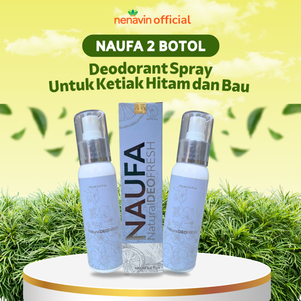 Jual PAKET 2 BOTOL DEODORAN SPRAY Naufa Natural DEOFRESH - Deodorant ...