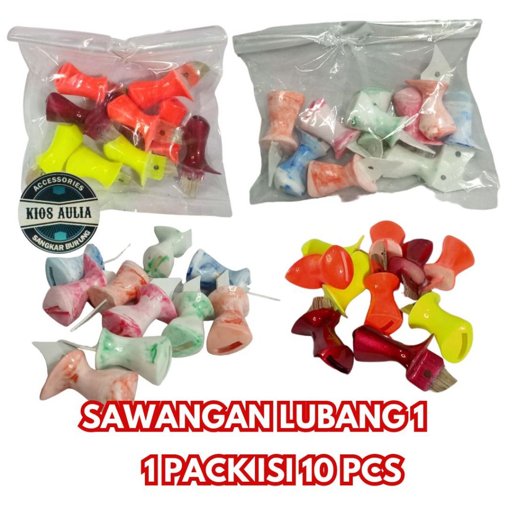 Jual SAWANGAN LUBANG 1 FIBER 1 PACK ISI 10 PCS BURUNG MERPATI/SULINGAN ...