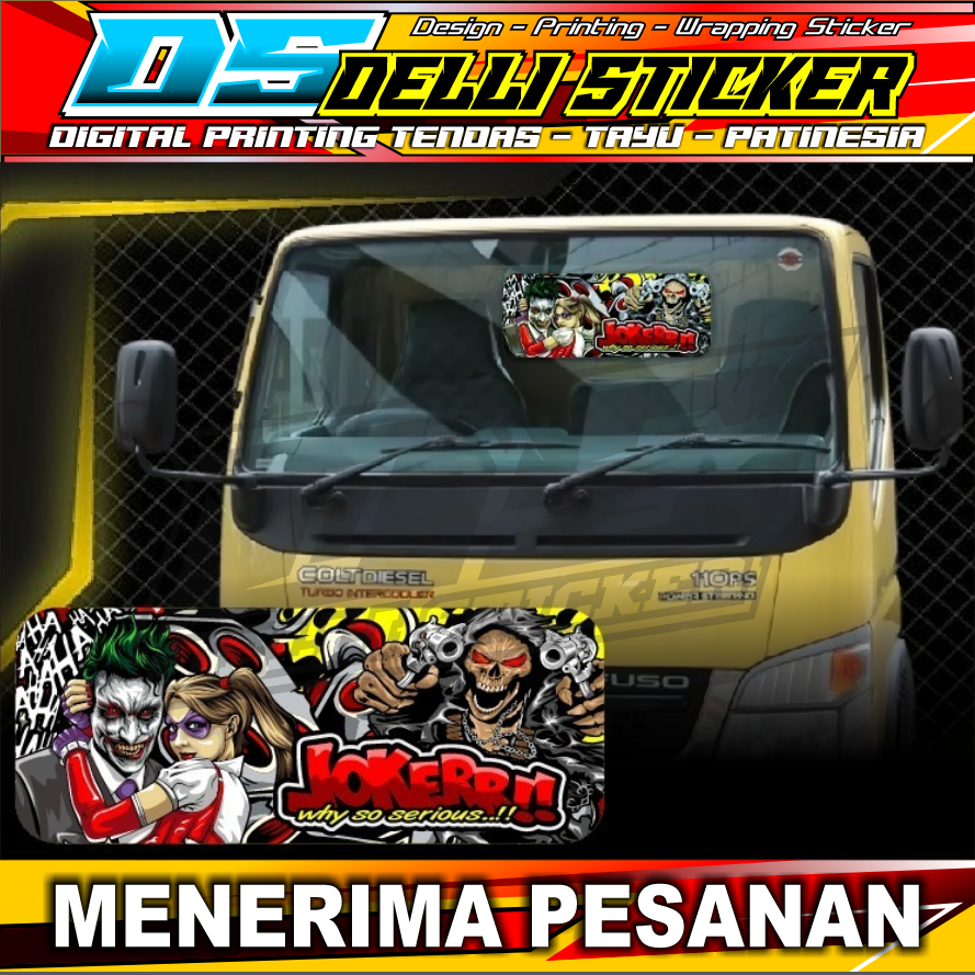 Jual Stiker One Way Kaca Truk Canter - Variasi Blok Kaca Belakang ...