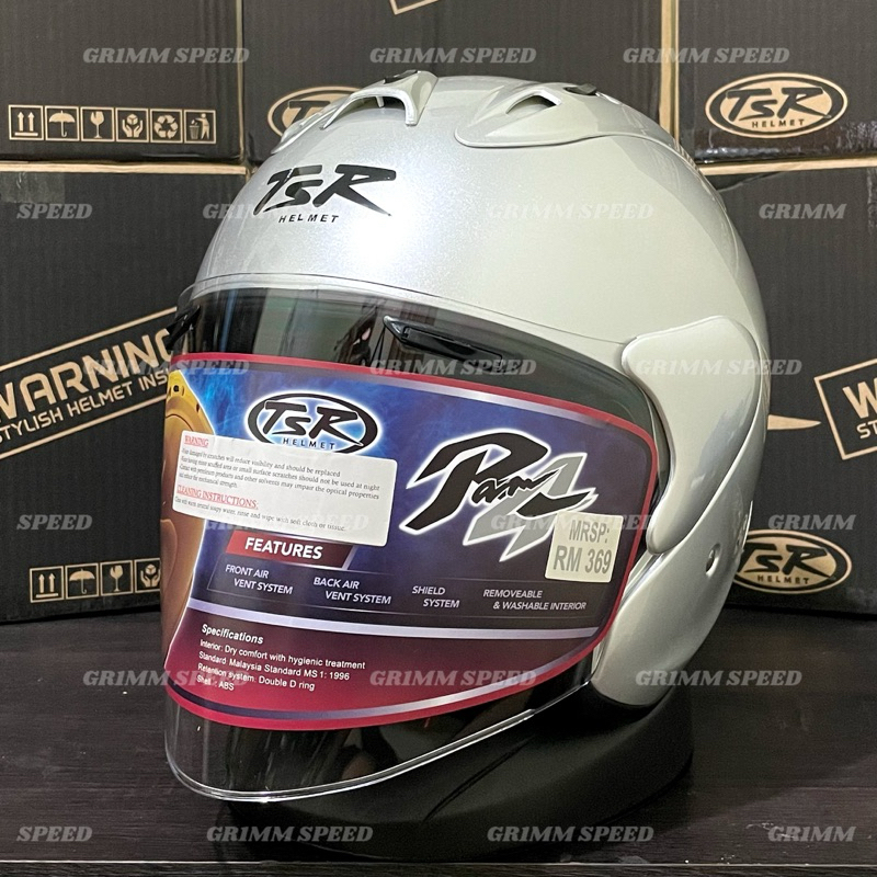 Jual HELM TSR RAM 4 ALUMUNIA SILVER | Shopee Indonesia