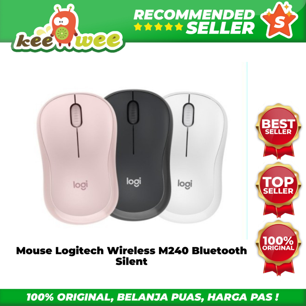 Jual Mouse Logitech Wireless M240 Bluetooth Silent | Shopee Indonesia