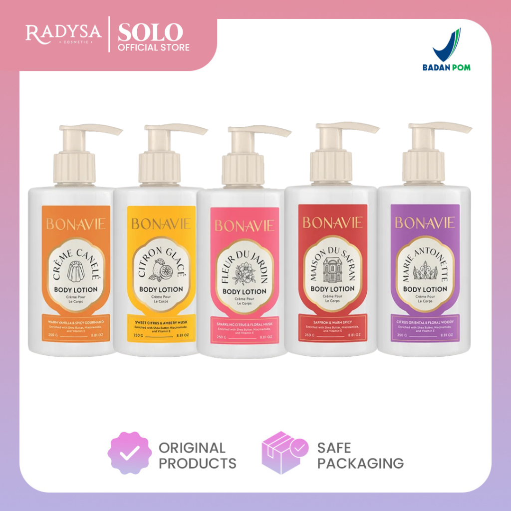 Jual 𝐑𝐀𝐃𝐘𝐒𝐀 - BONAVIE Body Lotion 250ml Handbody Pelembab Tubuh Wangi ...