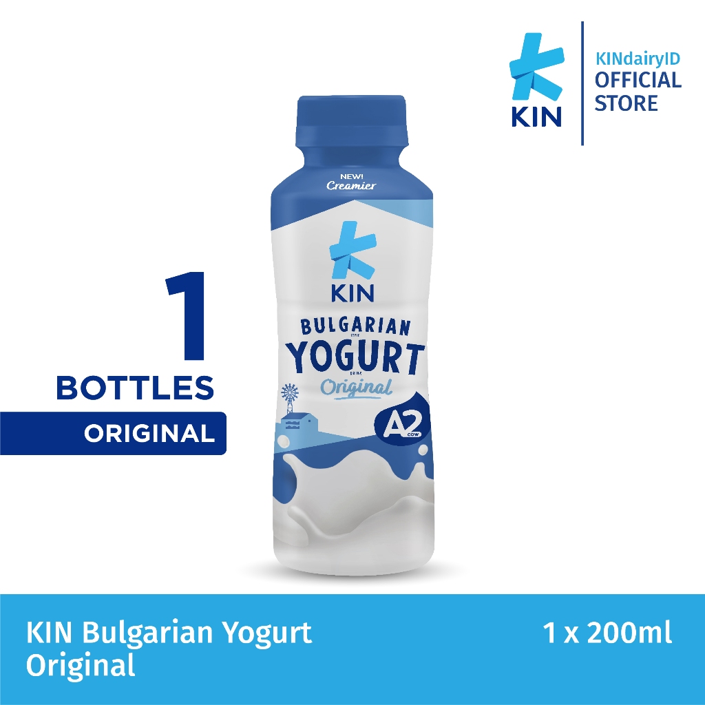 Jual KIN Bulgarian Yogurt Original 200ml | Shopee Indonesia