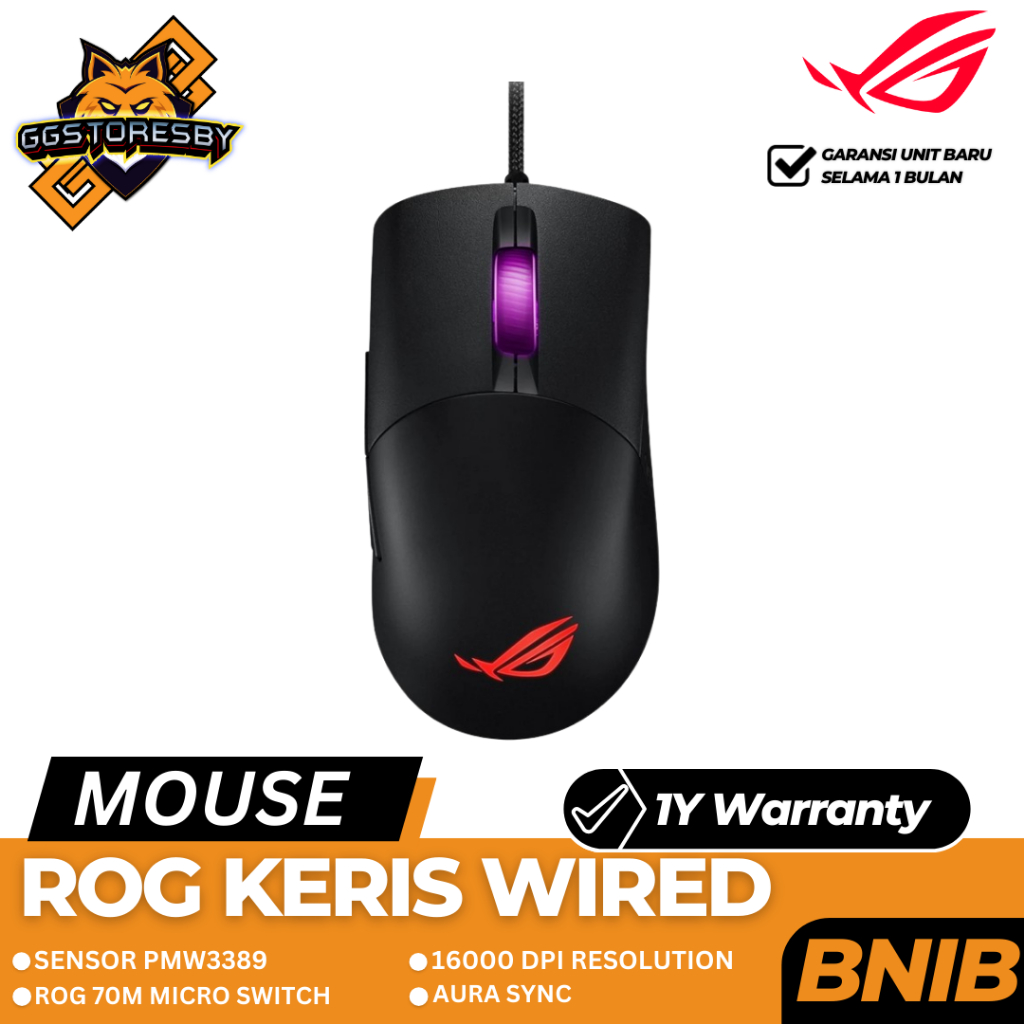 Jual Asus Rog Keris Wired Gaming Mouse | Shopee Indonesia