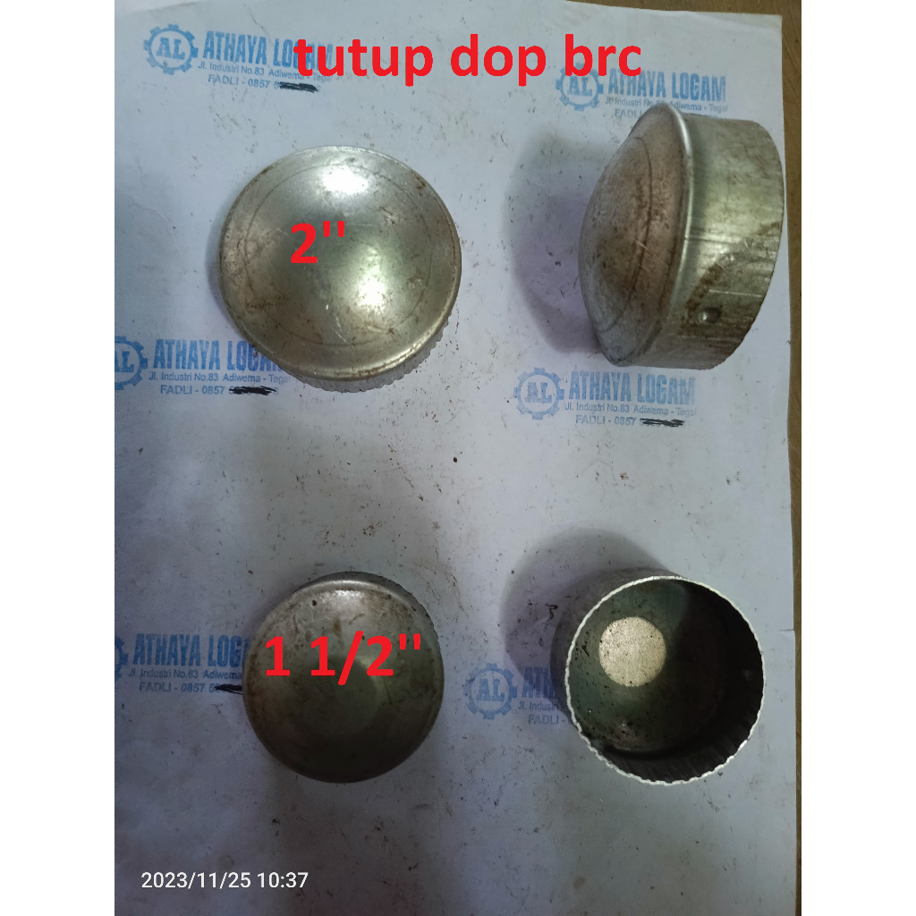Jual dop tutup tiang pagar brc topi pipa galvanis 1 1/2" 2" 2 1/2 ...