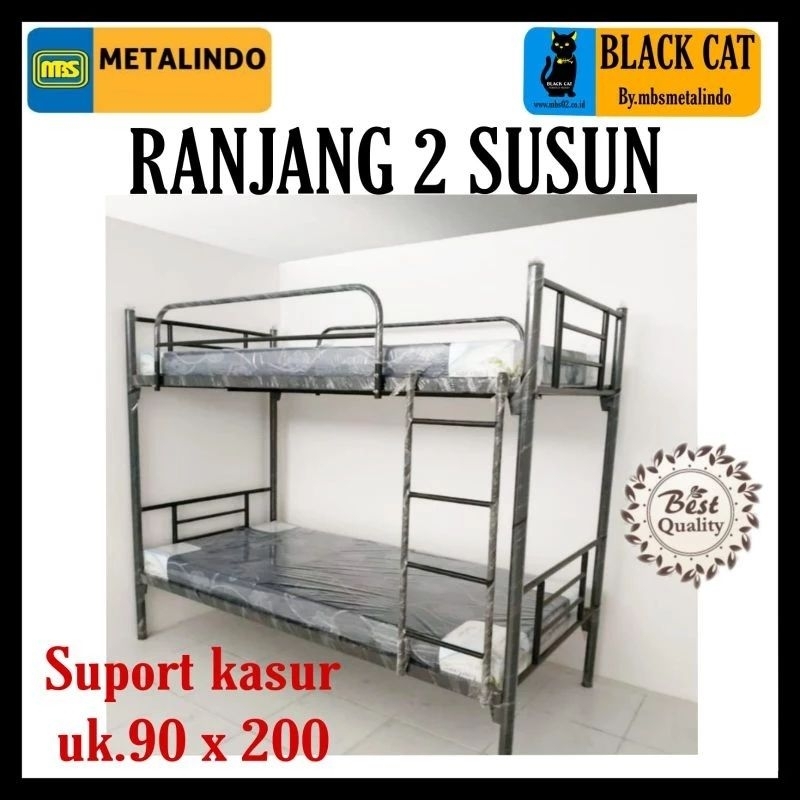 Jual Ranjang susun besi MBS ranjang tingkat tempat tidur besi susun ...