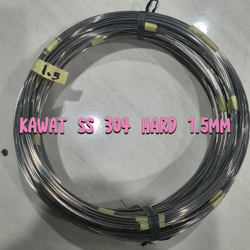 Jual KAWAT SS 304 HARD & SOFT 0.3mm - 0.4mm - 0.6mm - 0.8 mm - 1.0 mm ...