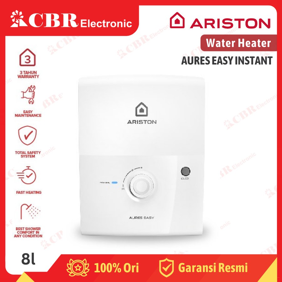 Jual Water Heater ARISTON Aures Easy (8L / Instant) | Shopee Indonesia