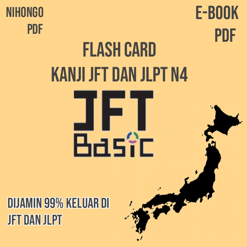 Jual Flash card Kanji JFT A2 dan JLPT | Dijamin keluar | Shopee Indonesia