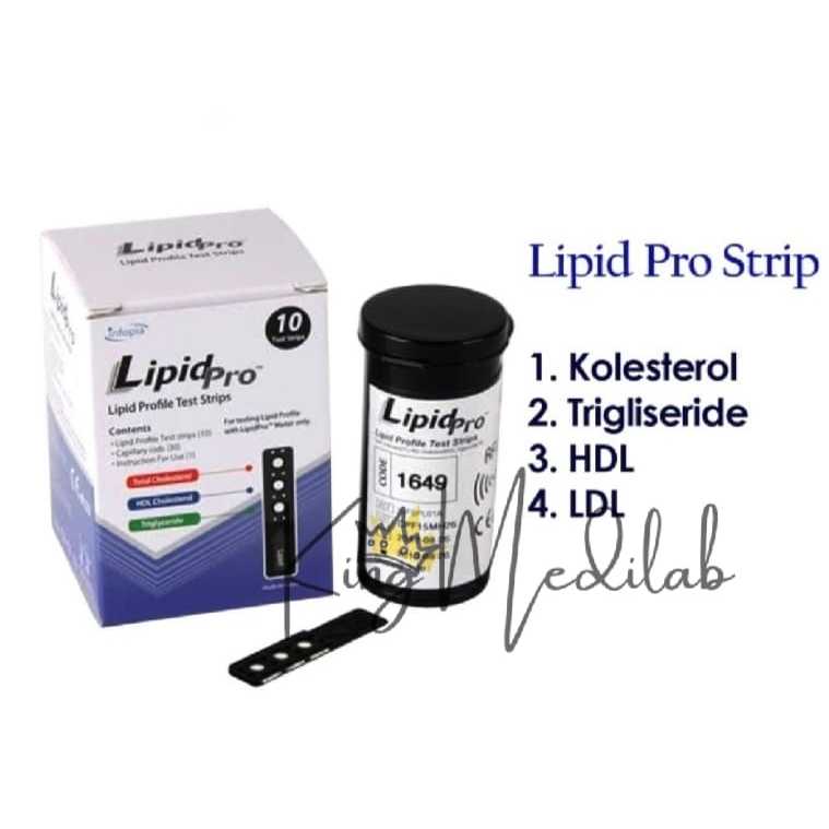 Jual Strip Lipid Pro Test Cholestrol Total HDL LDL Trigliserida ...