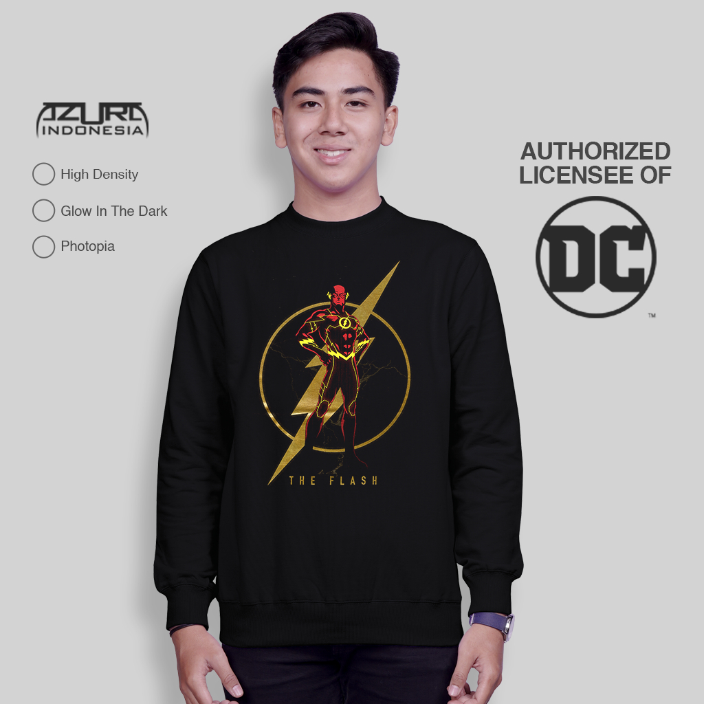 Jual Azura Indonesia Crewneck DC Comics Original The Flash Shadow Pose ...