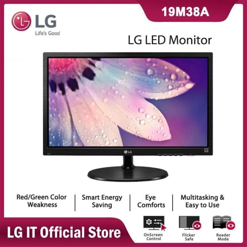 Jual LED Monitor LG 18,5" 19M38A | Shopee Indonesia