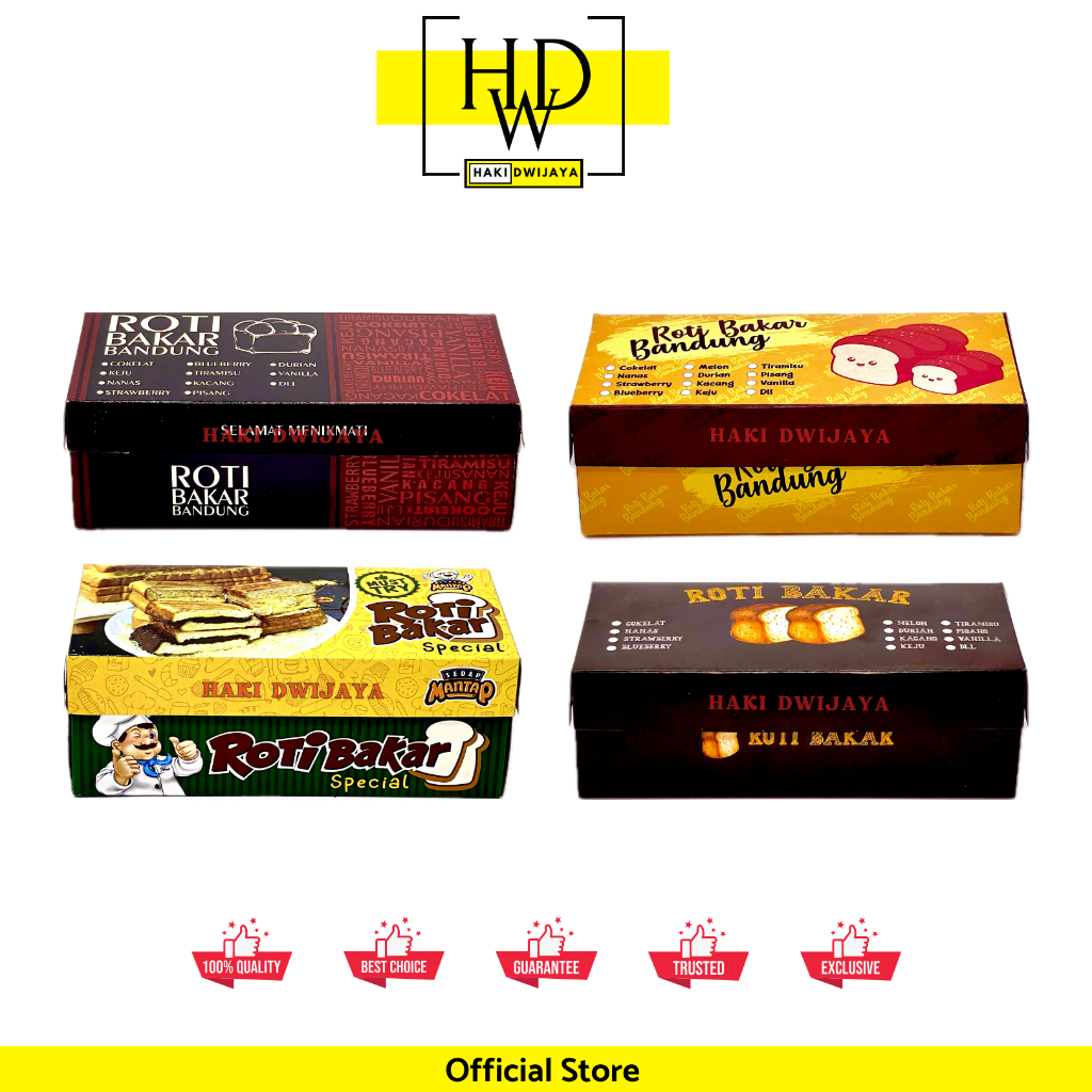 Jual [MIN 20Pcs] Dus Roti Bakar Bandung / Dus Roti - Full Colour ...