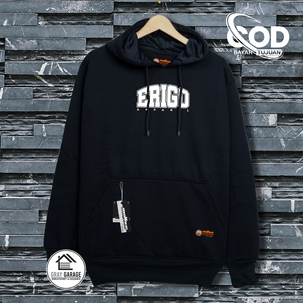 Jual Sweater Hoodie Jumper Pria Distro Original Erigo Bahan Tebal ...