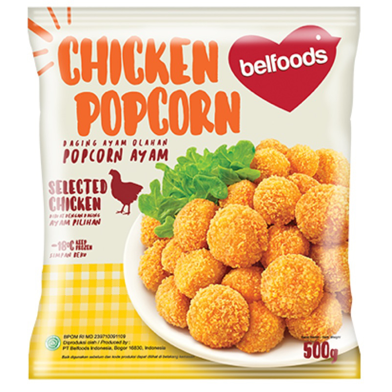 Jual Belfoods Chicken Popcorn 500g HALAL- ayam olahan bola bola ...