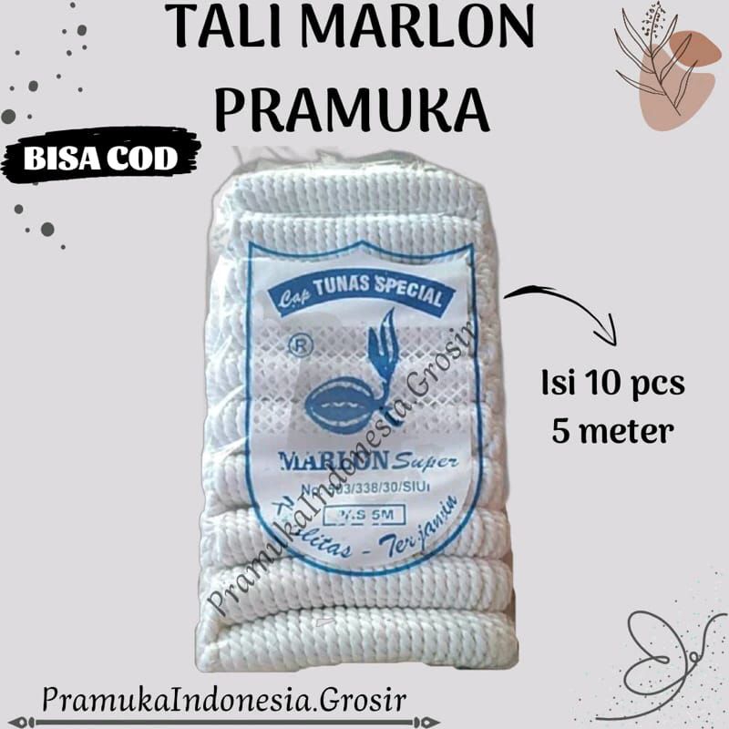 Jual [ISI 10 PCS] TALI MARLON PRAMUKA 5 METER / TALI KOOR PRAMUKA ...