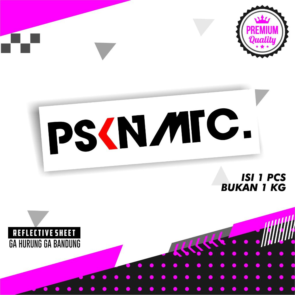 Jual Stiker VIRAL Keren Aksesoris Variasi Motor Matic PSKN MTC Stiker ...