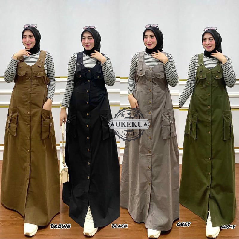 Jual OVERALL WANITA JUMBO BAJU KODOK WANITA TERBARU OVERAL JEANS | Shopee Indonesia