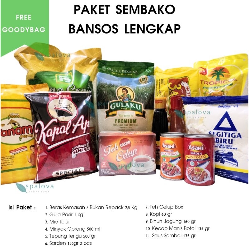 Jual PAKET SEMBAKO BANSOS LENGKAP | Shopee Indonesia