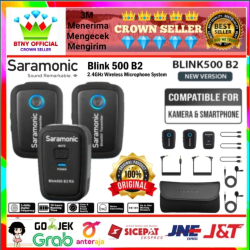 Jual Saramonic Blink 500 B2 New Version Wireless Microphone Blink500
