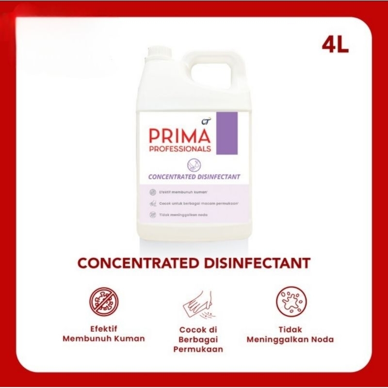 Jual Prima Concentrated Disinfectant Kemasan 4 Liter | Shopee Indonesia