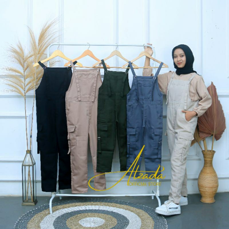 Jual Flow Overall Jumpsuit Remaja Cargo Pants Kekinian New Style ...