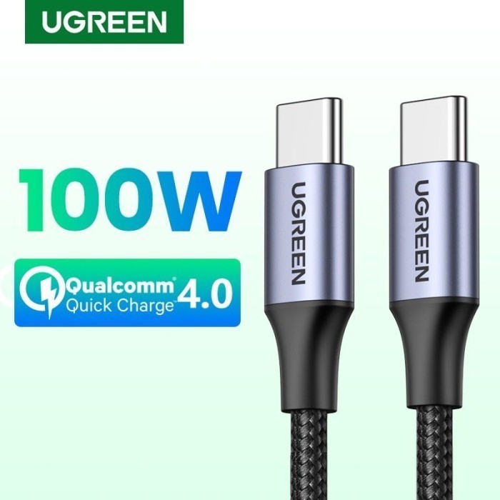 Jual Kabel Data UGREEN USB Type C To Type C PD 5A 100W Fast Charging | Shopee Indonesia