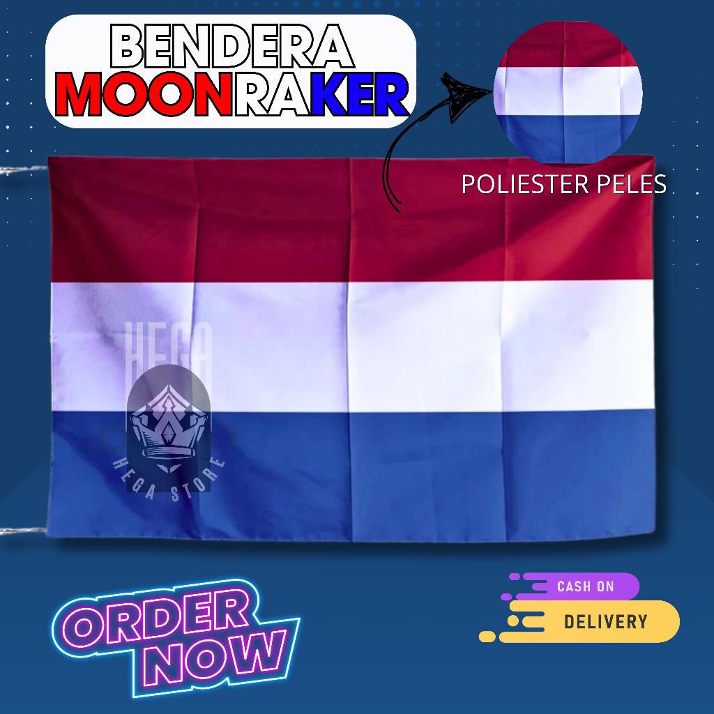 Jual Bendera moonraker polyster peles (3m) | Shopee Indonesia