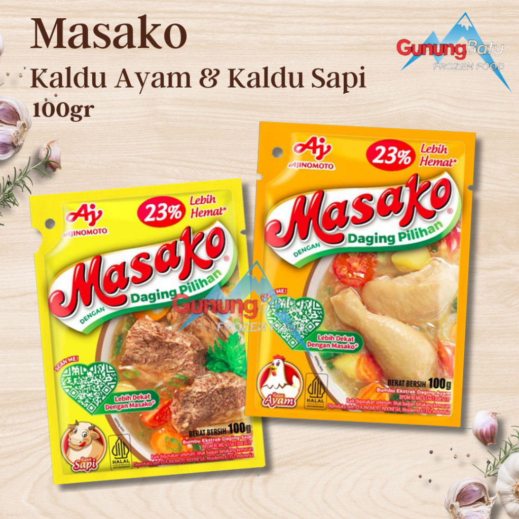 Jual MASAKO KALDU AYAM 100 GRAM / MASAKO KALDU SAPI 100 GRAM | Shopee ...