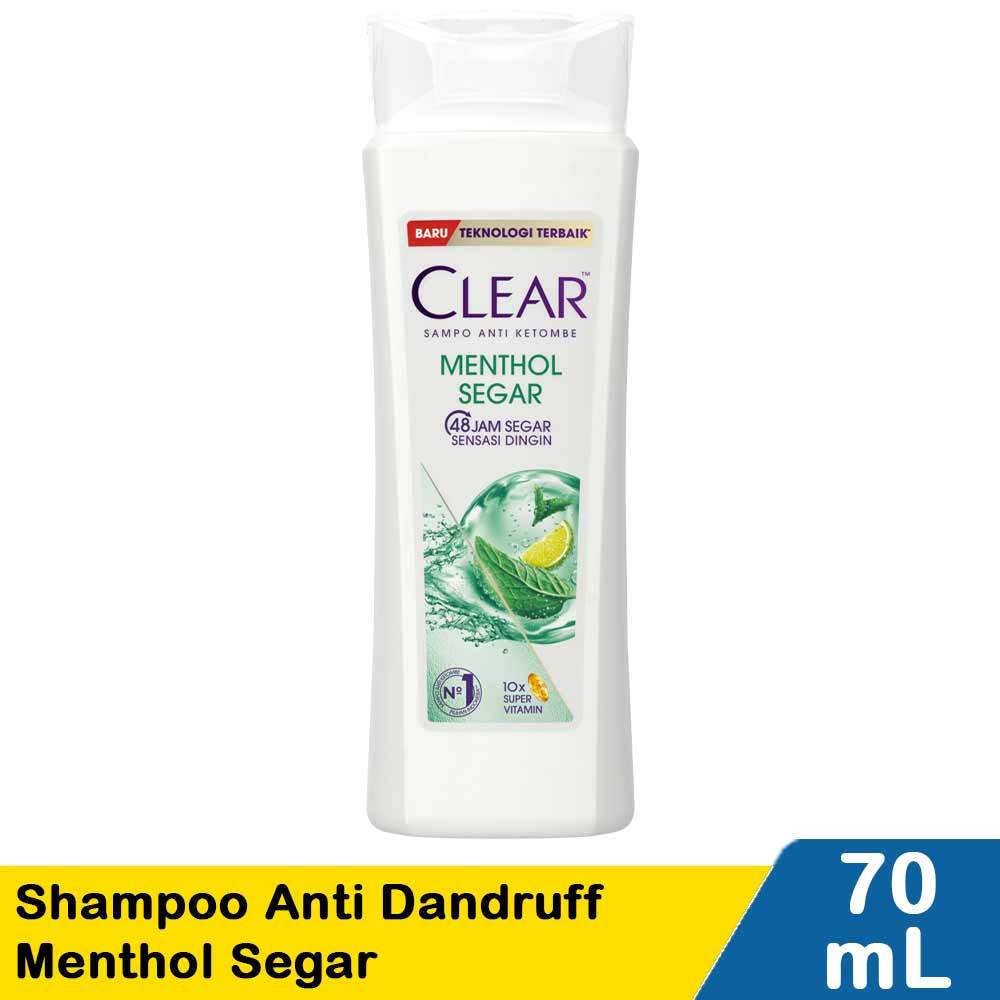 Jual Clear Shampoo Anti Dandruff Menthol Segar 70mL | Shopee Indonesia
