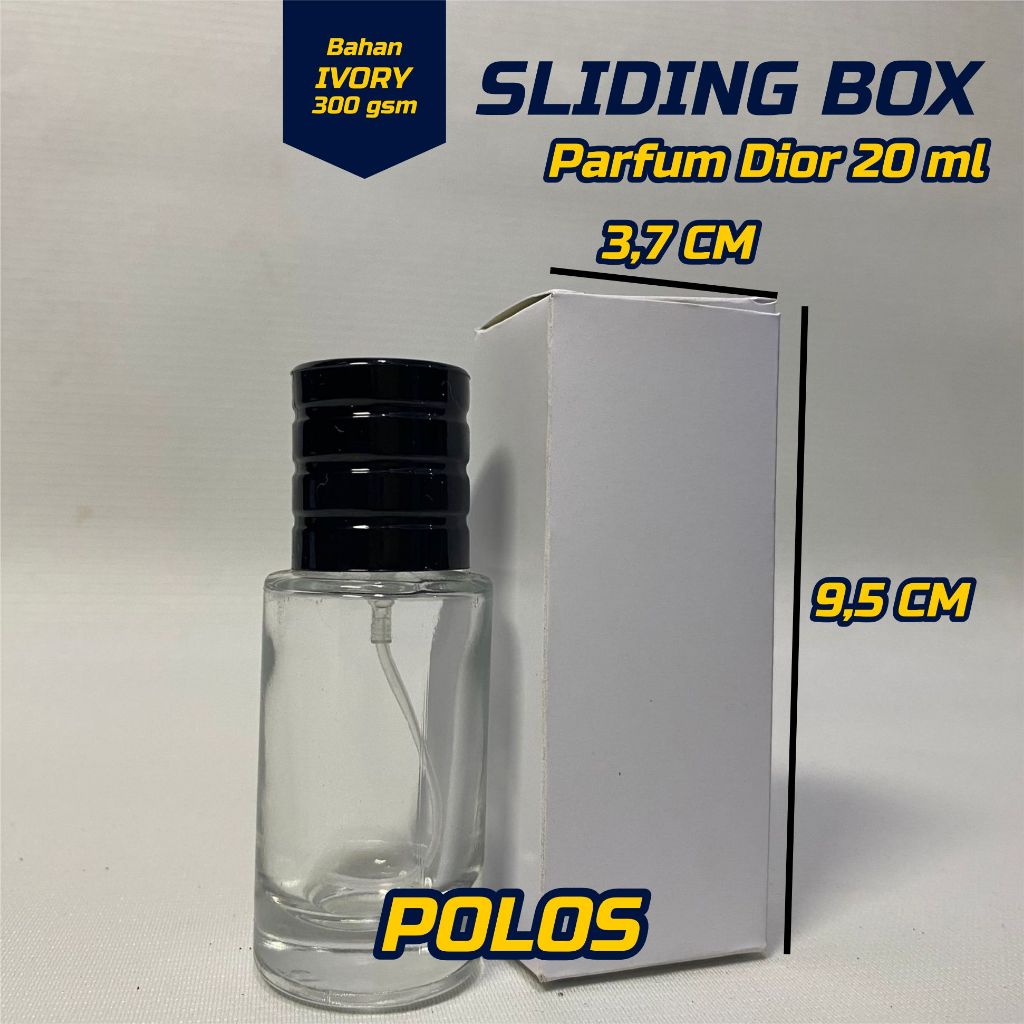 Jual box packaging parfume polos / box packaging parfum dior 20 ml ...