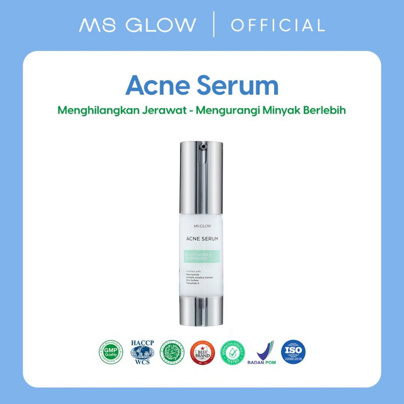 Jual MS GLOW - ACNE SERUM - ACNE SKIN - 15 ML | Shopee Indonesia