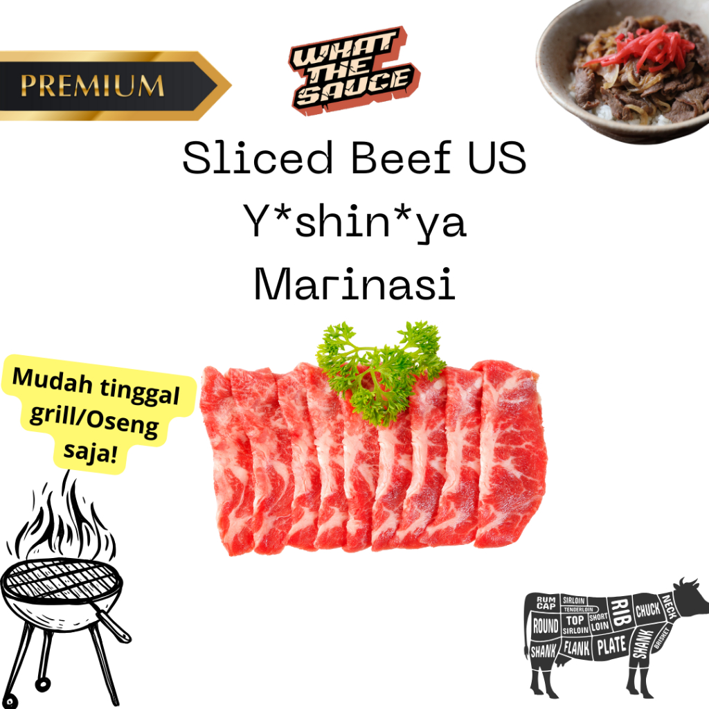 Jual Slice Beef US Daging Sapi Halal Short Plate Marinasi Frozen ...