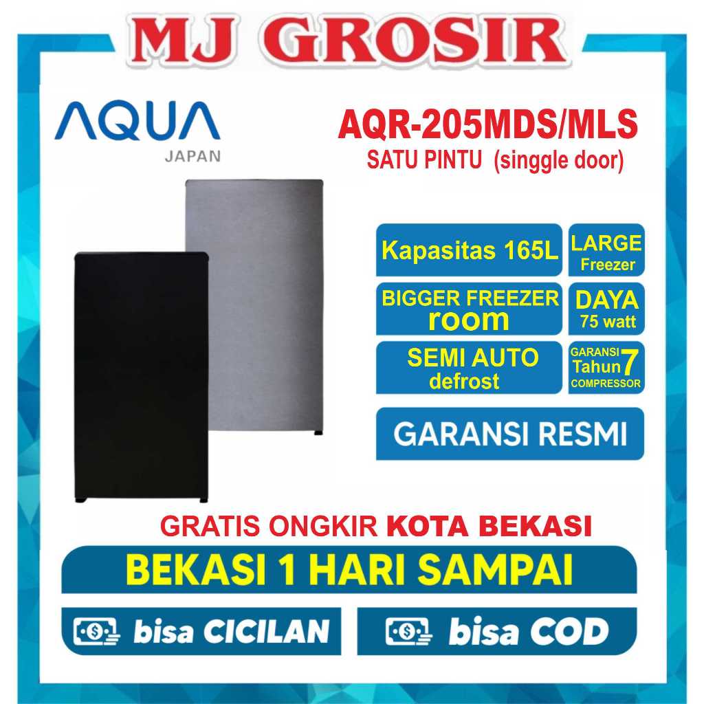 Jual KULKAS AQUA JAPAN AQRD 205 MDS / SANKEN SK-V 165 PA-BB LEMARI ES 1 ...