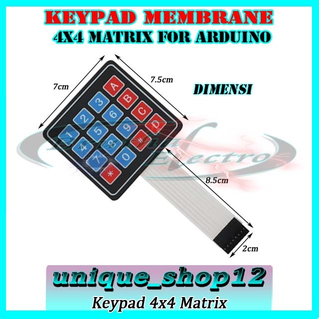 Jual Keypad 4X4 Matrix Membran Switch Keypad For Arduino | Shopee Indonesia Jual Keypad 4X4 Matrix Membran Switch Keypad For Arduino | Shopee Indonesia