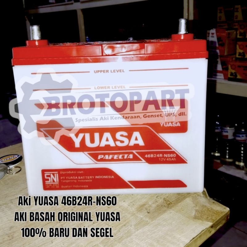 Jual Aki Mobil Yuasa NS60 46B24R Pafecta 12V 45Ah Accu Basah Original Yuasa | Shopee Indonesia